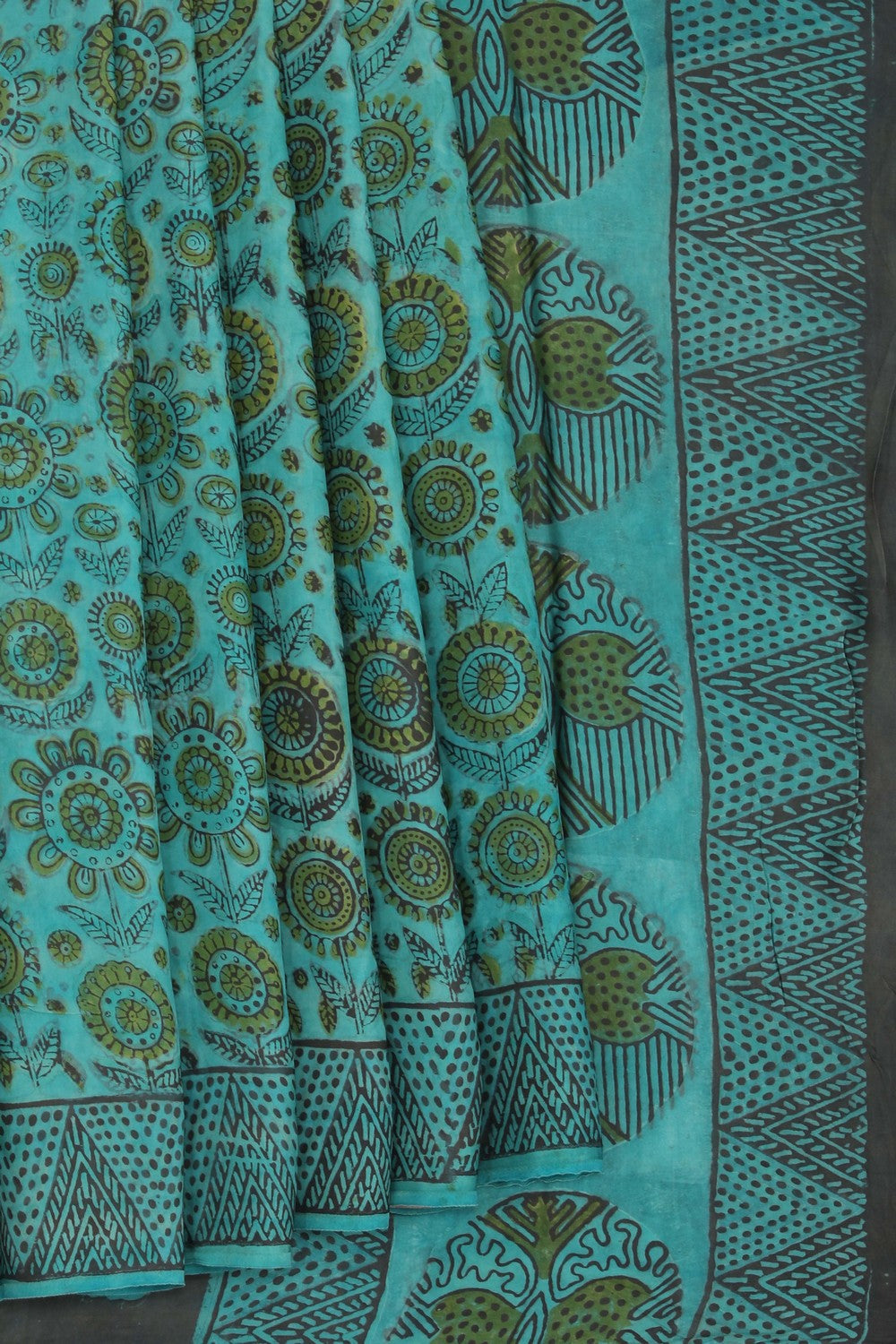 Bagru Block Printed Saree – Kalanjali