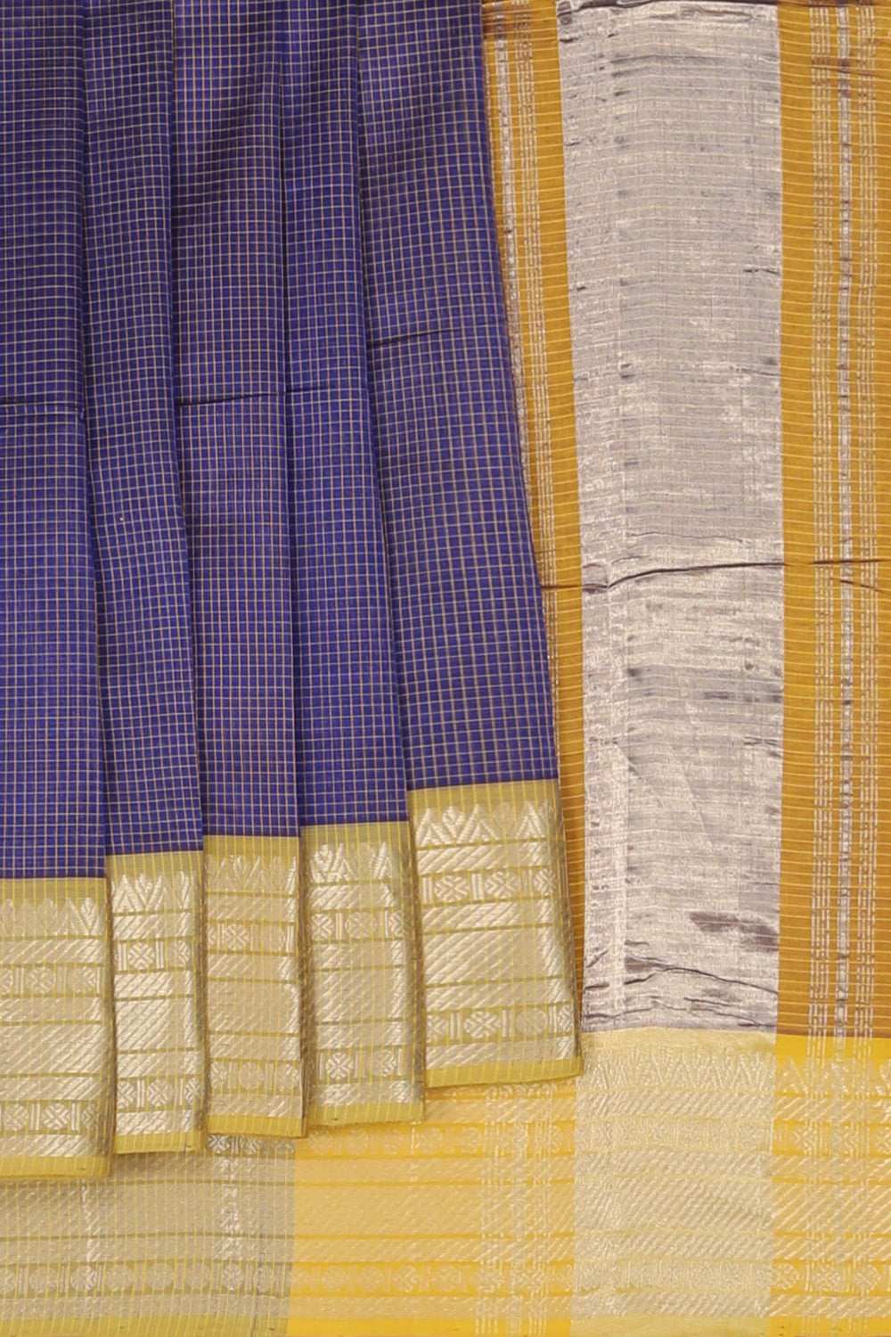 Mangalgiri Silk Check Pattern Saree – Kalanjali