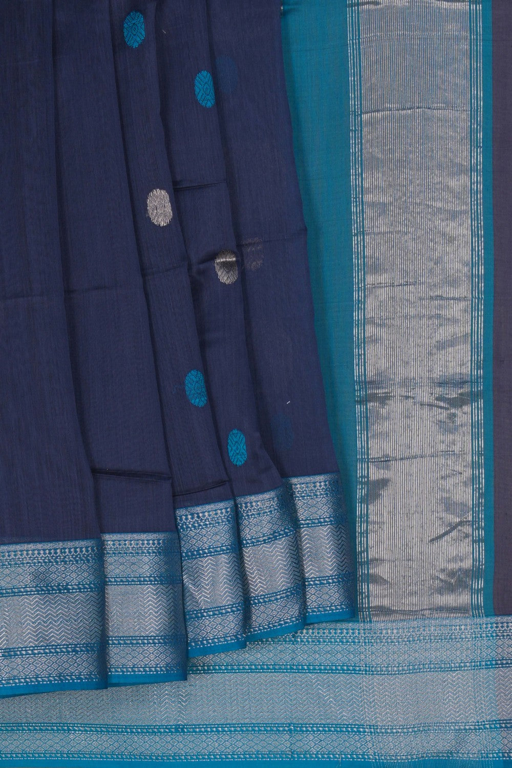 Maheshwari Grey Saree – Kalanjali