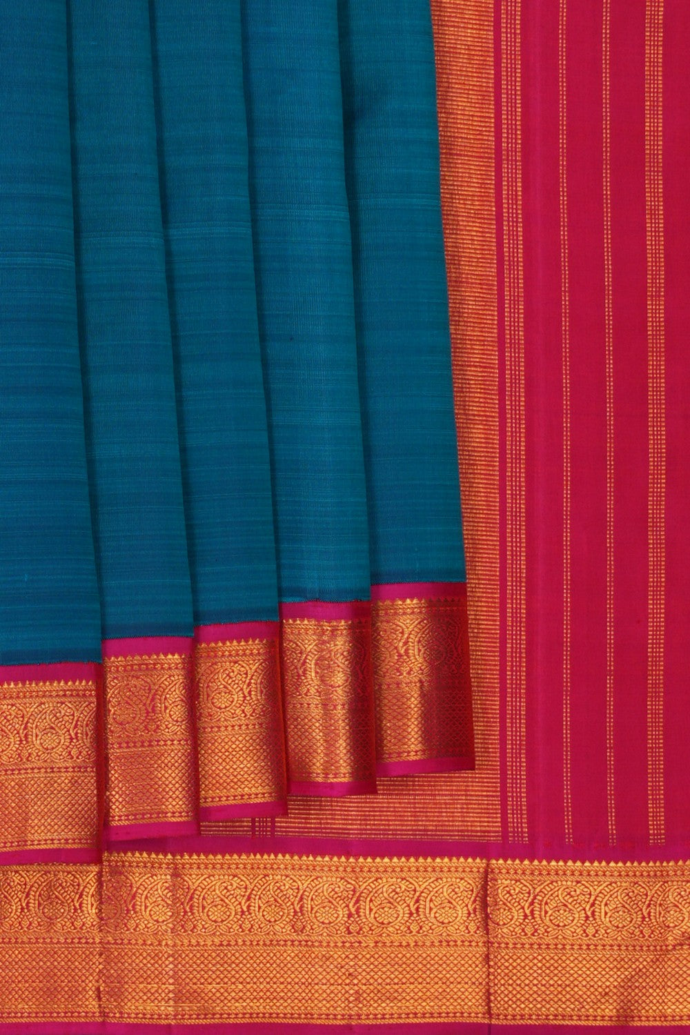 Arani Silk Blue Saree – Kalanjali