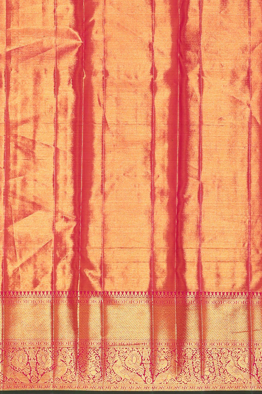 Kanchipattu Magenta Red Tissue Brocade Saree – Kalanjali